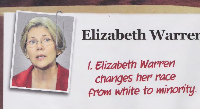 MA Republican mailer – “Elizabeth Warren: The Native American Scandal”