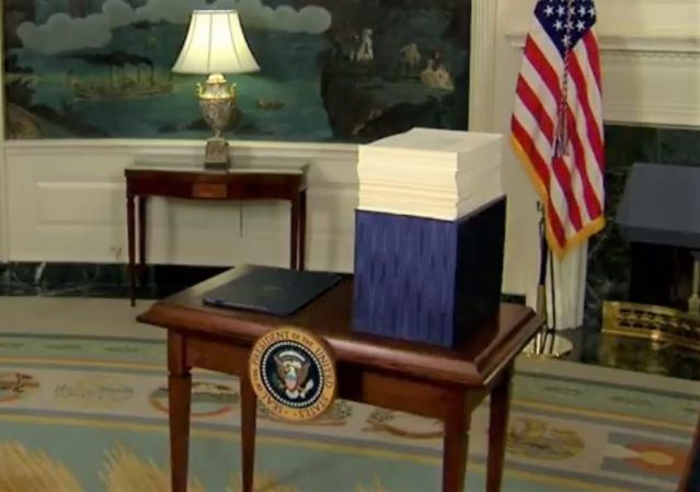 Omnibus Bill Flown 1,500 Miles to St. Croix so Biden Could Sign it