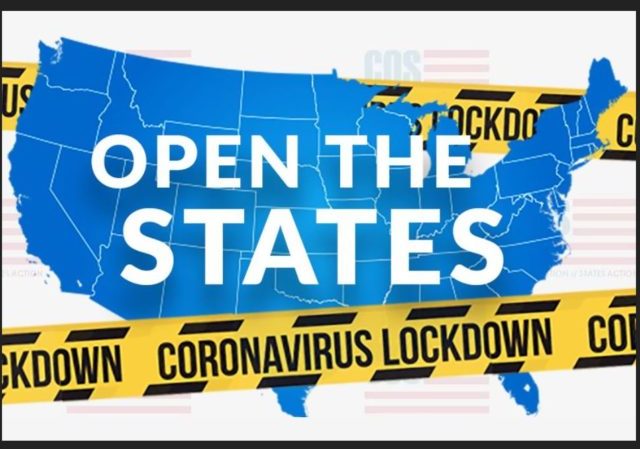 Open the States movement declares: “On Friday, the lockdowns end”