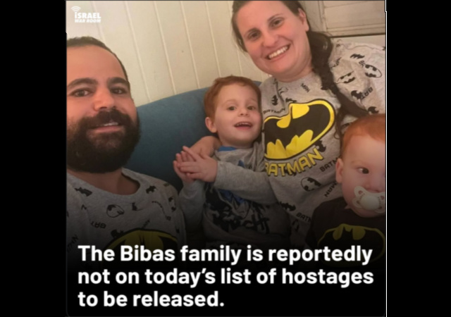 IDF: Hamas Handed Over the Bibas Family, Including 10-Month-Old, to ...