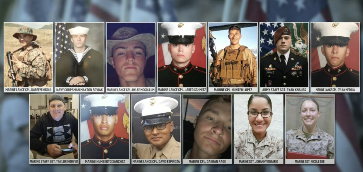 Trump Honors the 13 Fallen Soldiers During Disastrous Afghanistan ...
